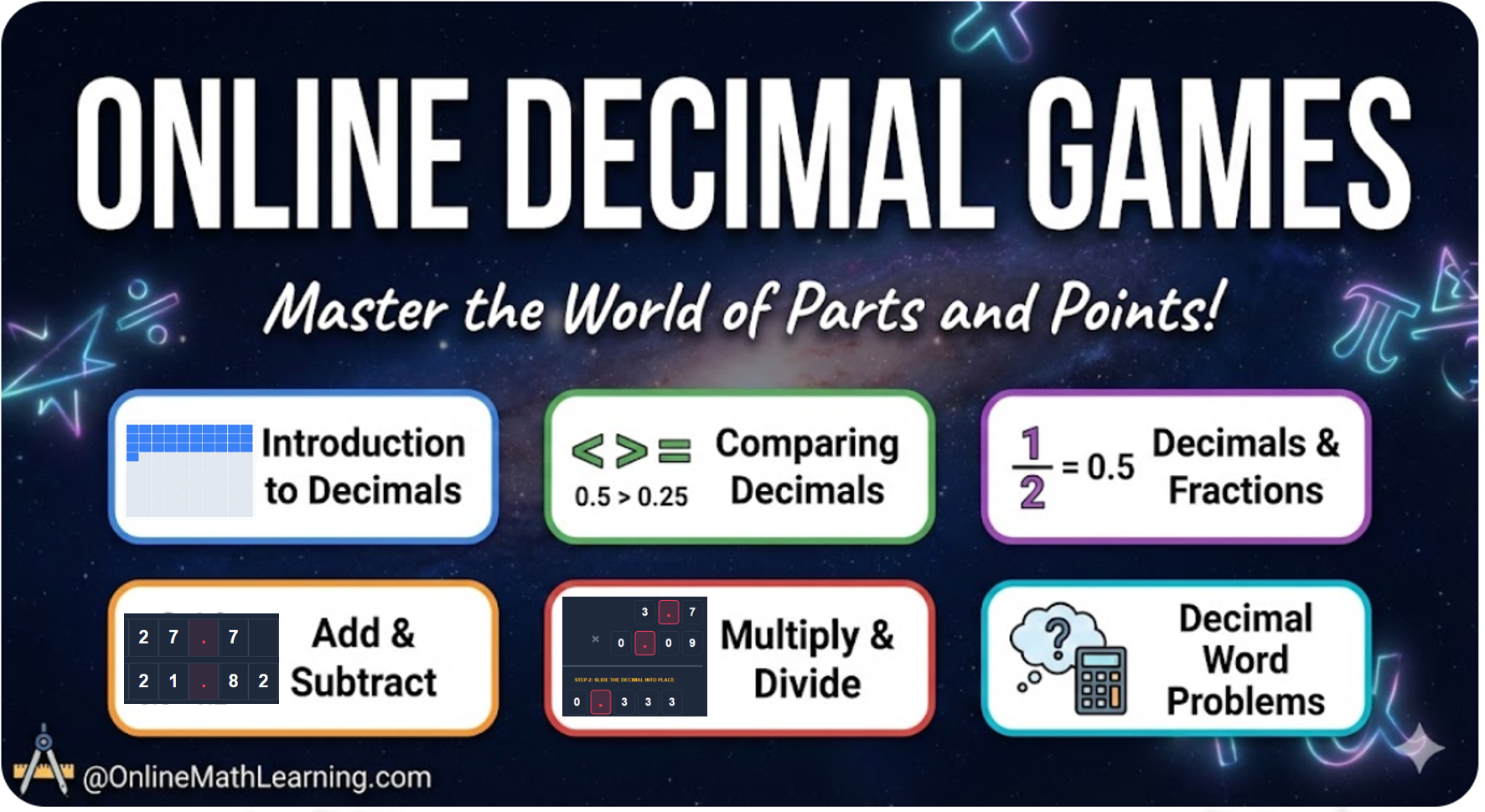 Decimal Games and Worksheets (Solutions)