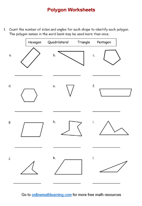 Polygon Interactive Worksheet