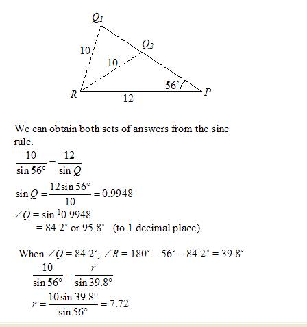 Law of Sines or Sine Rule (solutions, examples, videos)